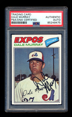 DALE MURRAY SIGNED 1977 TOPPS PSA/DNA AUTOGRAPHED MONTREAL EXPOS | eBay