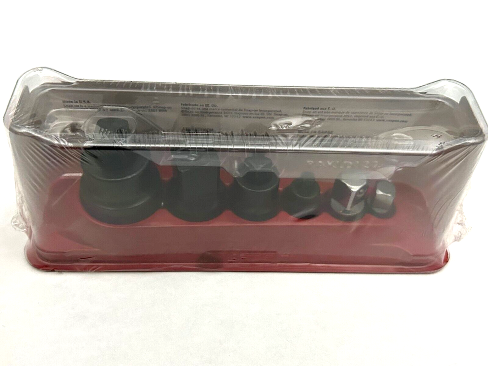 SNAP ON TOOLS USA 1206GS 6 Pc Combination Square Drive Adaptor Set NEW ...
