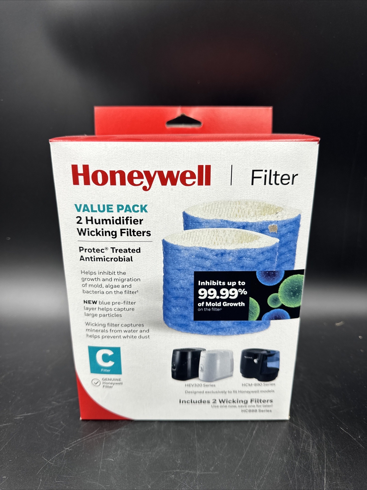 Honeywell Filter Value Pack 2 Humidifier Wicking Filters Type C Series ...