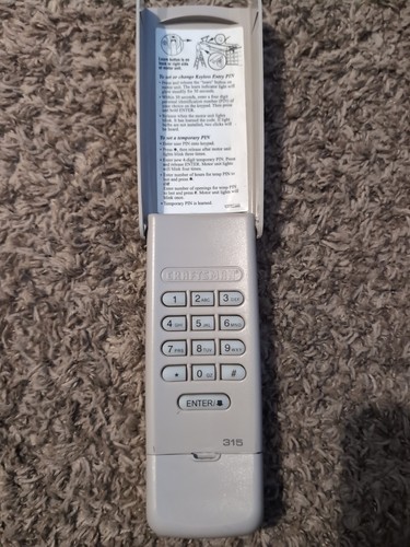 Chamberlain LiftMaster Craftsman keyless entry pad HBW2227 139.53754-01 ...