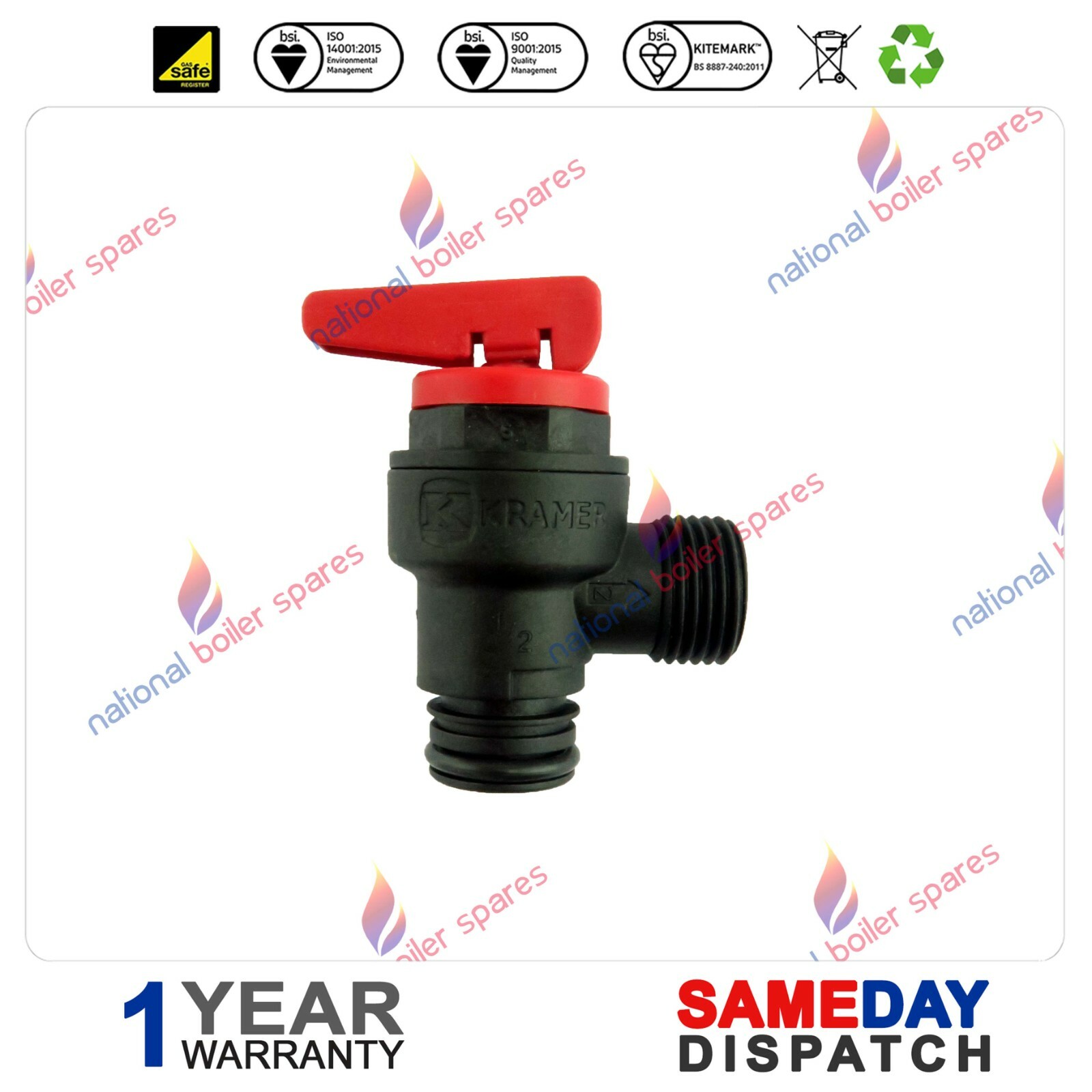 VOKERA COMPACT 24 28 25A 29A 25HE 29HE 35HE PRESSURE RELIEF VALVE PRV ...