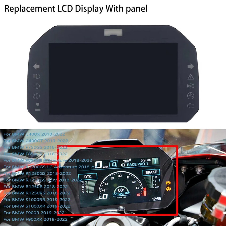 LCD Display for BMW R1200GS LC Adventure 2018-on C400X F850GS R1250GS ...