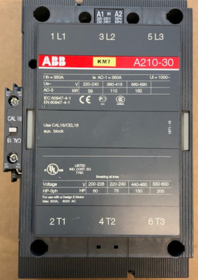 ABB Contactor A210-30-11-8, extremely clean condition. Made in Sweden ...