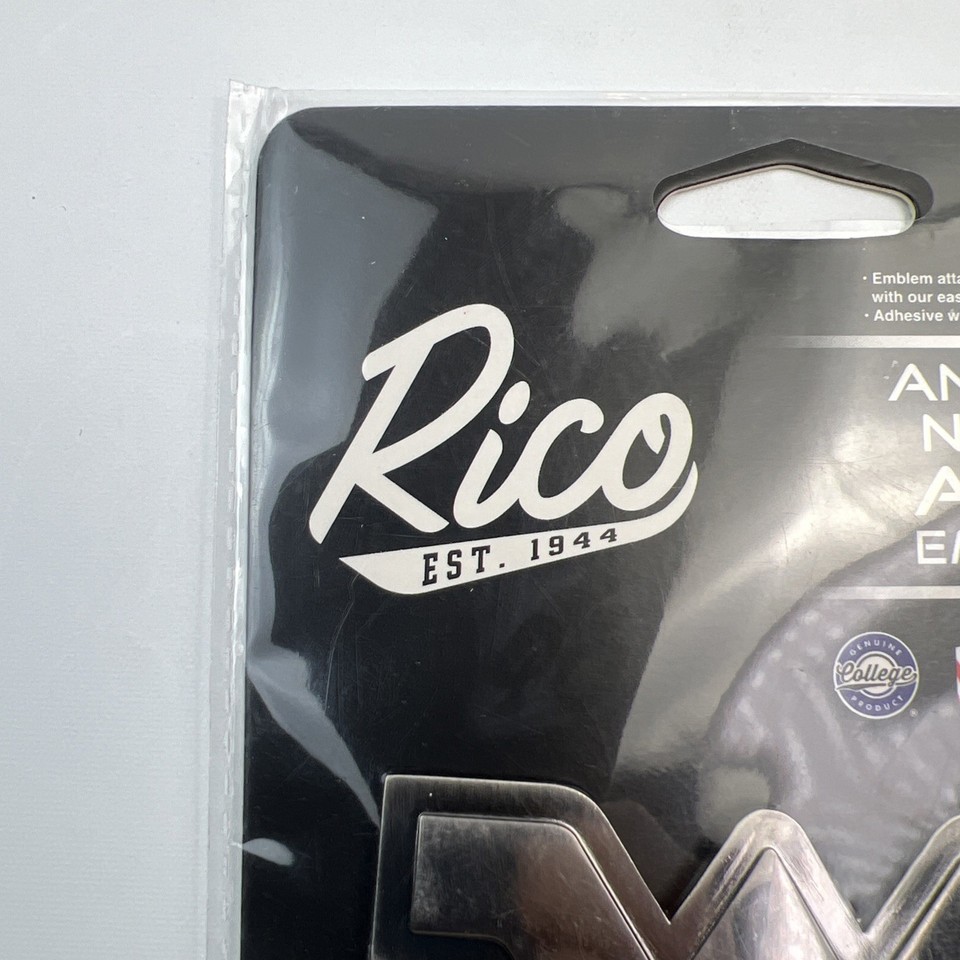 Flying WV West Virginia University Logo Antique Nickel Auto Emblem by ...