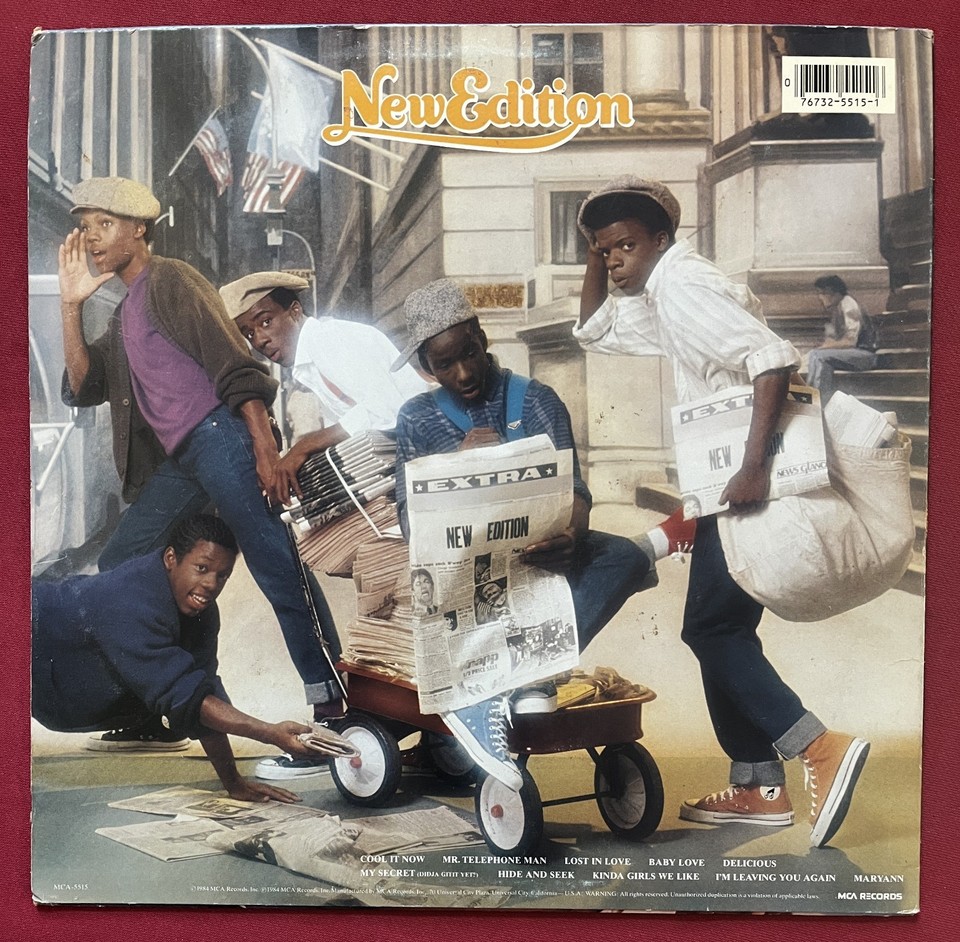 NEW EDITION~SELF TITLED LP (1984) ORIG PRESS VG+ R&B SOUL MCA 5515 ...