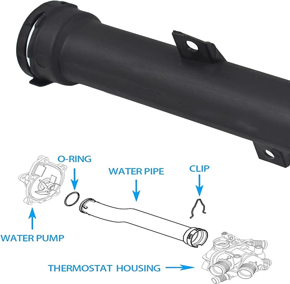 Water Pump To Thermostat Water Pipe 11537589713 For 2007-2012 Mini ...