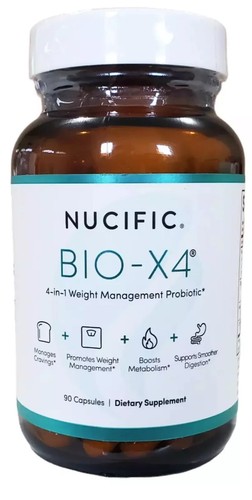 BIO-X4 Nucific Weight Loss Lose Manage Probiotic Cravings Metabolism ...