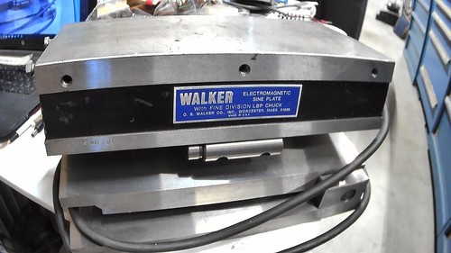 OS Walker electromagnetic Sine Plate 12" L x 6" W fine division lbp ...