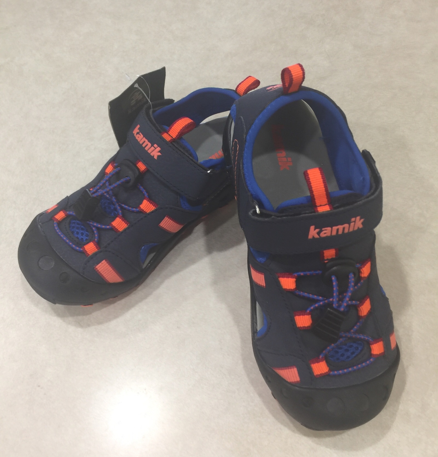 KAMIK “Mantaray” Unisex Navy/Cobalt Blue Sport Sandals Size 1 for sale ...