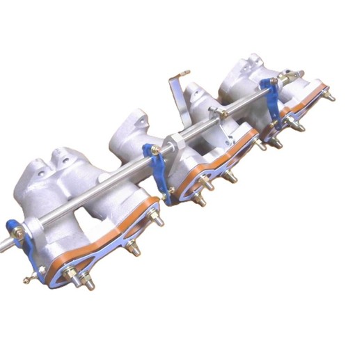 L-type Engine Intake Manifold 50mm Side Draft Carburetor Solex Weber ...