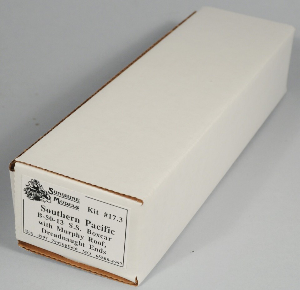 Sunshine Models 17.3 SP B-50-13 HO Boxcar Resin Kit w/Murphy Roof/Dread ...
