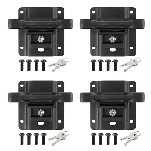 4x For Ford F150 F250 F350 Truck Bed Tie Down Anchors Brackets & Box ...