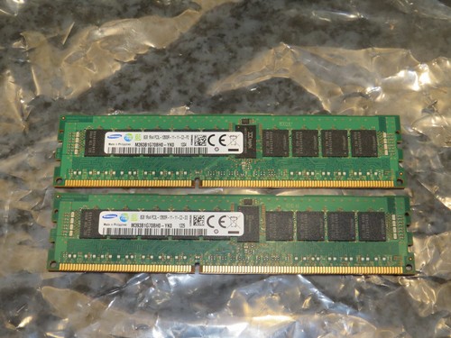 LOT OF 2 SAMSUNG GM393B1G70BH0-YK0 8GB 1RX4 PC3L-12800R-11-11-C2-PC ...