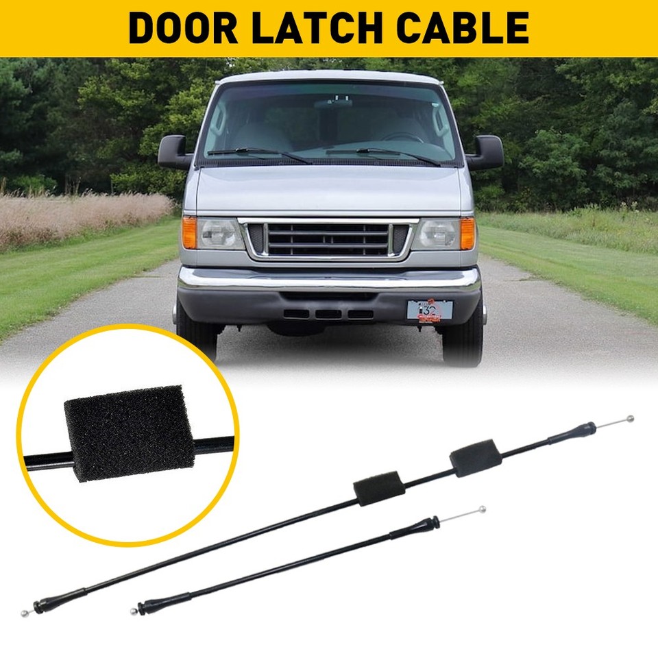 2X For Ford E-150 E-250 E-350 E-450 E-550 Door Latch Cables Rear ...