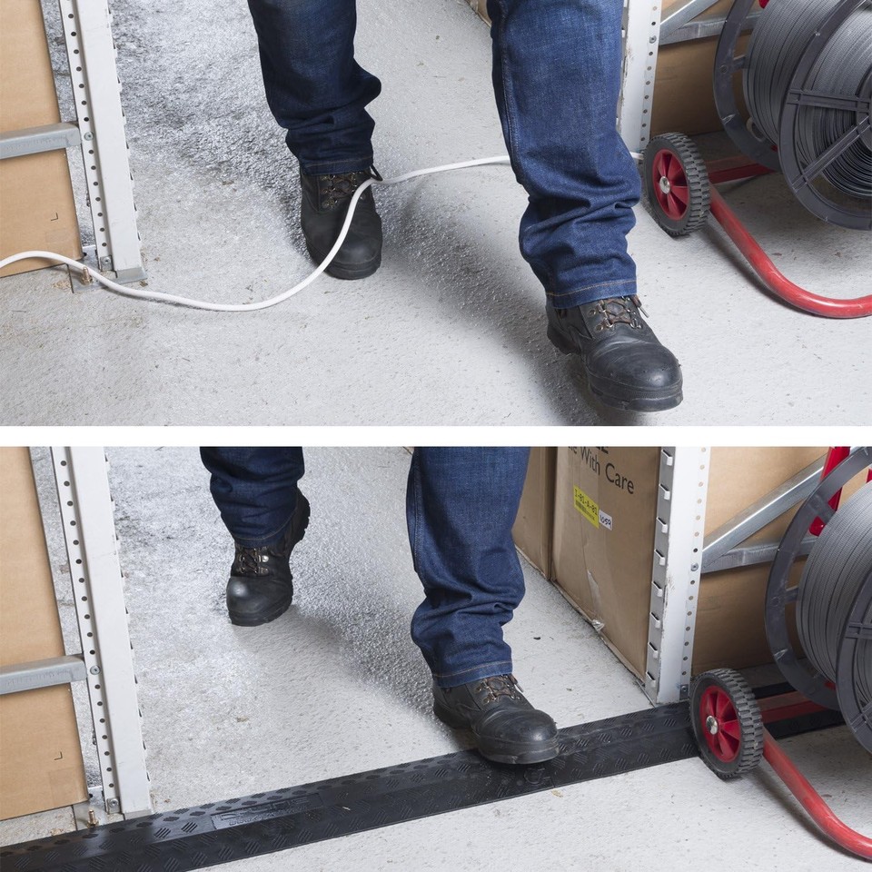 D-Line Drop Over Floor Cable Protector, 11.5T Load Limit, Single ...