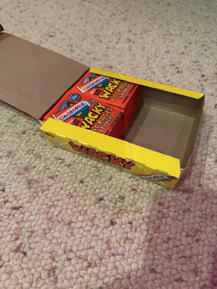 1985 WACKY PACKAGES - 24 UNOPENED PACKS & ORIGINAL BOX | eBay