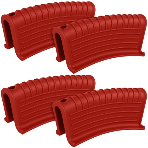 4 Pack Silicone Hot Pot Pan Handle Holder Skillet Handle Covers for ...