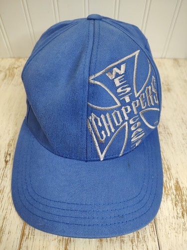 West Coast Choppers Hat Blue Flex Fit Embroidered Long beach CA ...