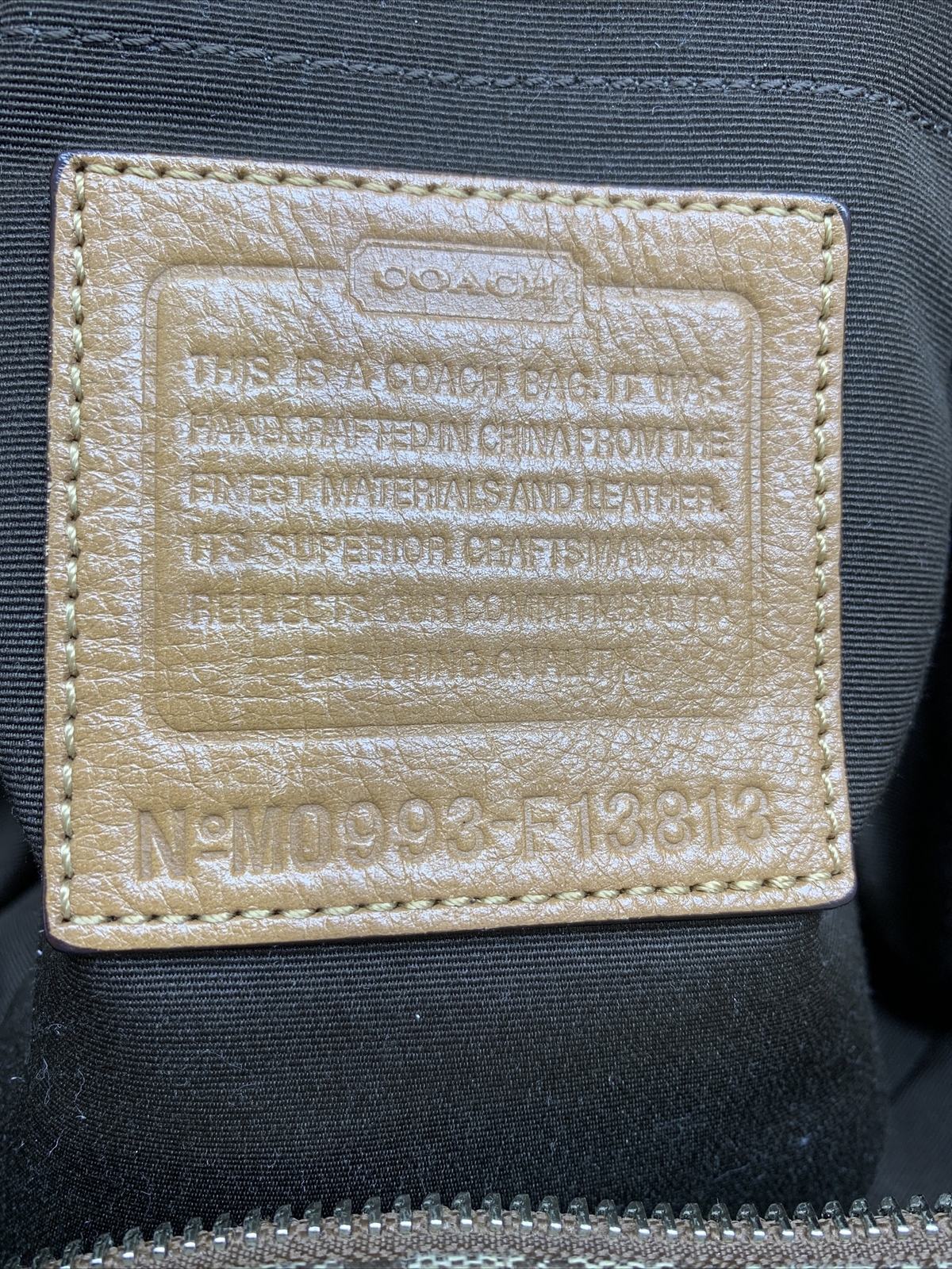 Coach Signature Voyager F13813 MSRP $398 Missing XBod… - Gem