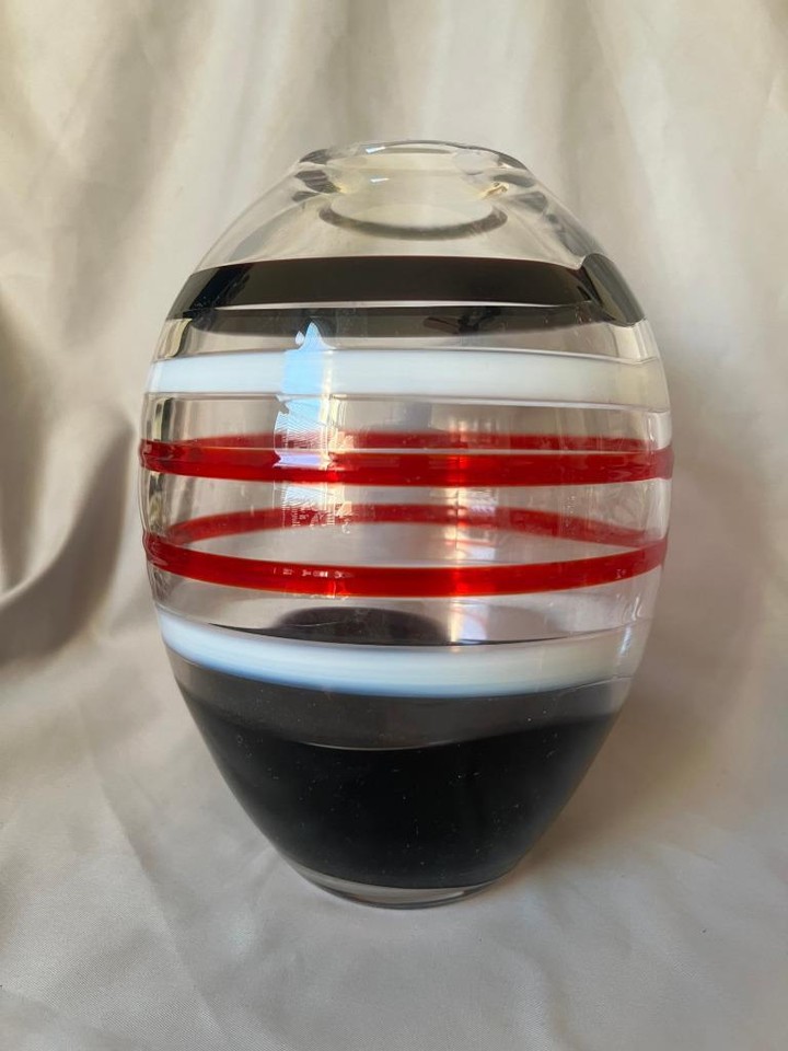 Carlo Moretti Art Glass Vase Reina Signed Venetian Nice! | eBay