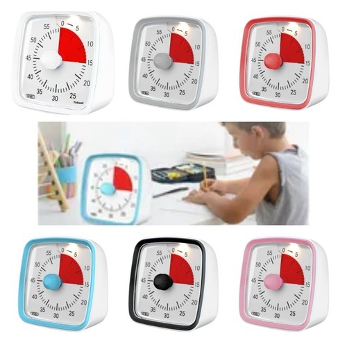 No Loud Ticking Visual Timer with Night Light Silent Classroom Timer ...