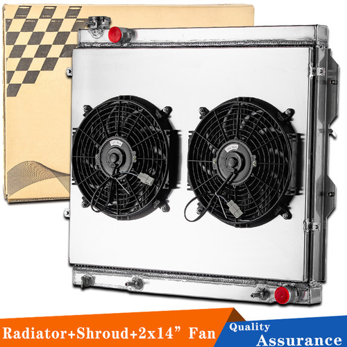 3 Row Aluminum Radiator Shroud Fan For 01-2007 Toyota Tundra Sequoia 4 ...