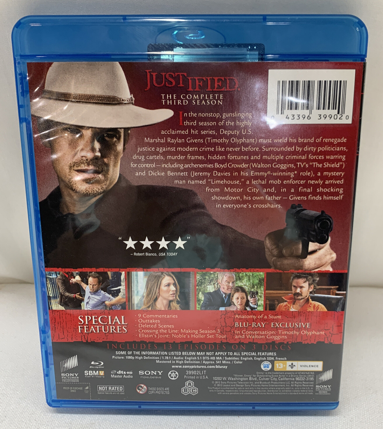 Justified: Season 3 Blu-ray Set Timothy Olyphant 43396399020 | eBay