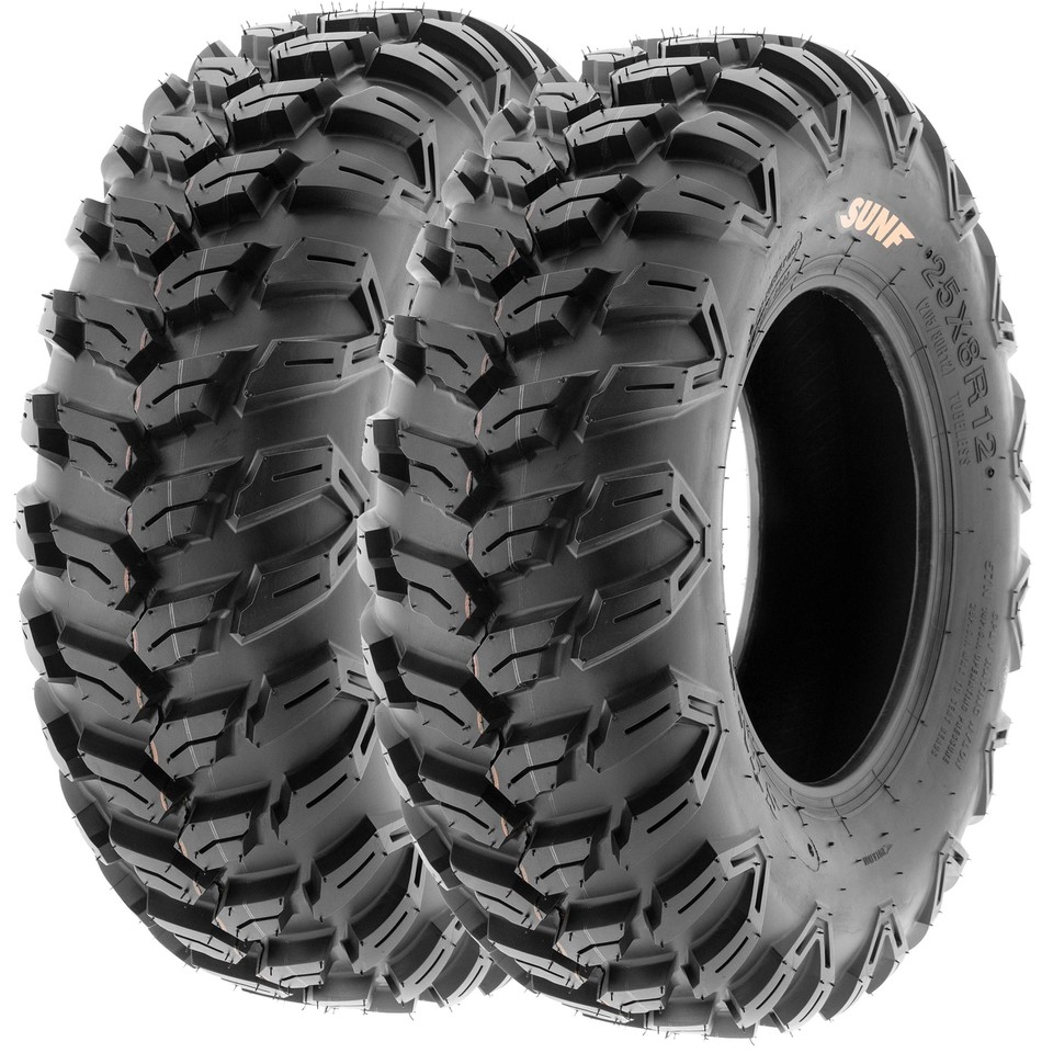 Set of 4 SunF 25x8R12 & 25x10R12 ATV UTV SxS Tires 25x8-12 & 25x10-12 6 Ply A043 | eBay