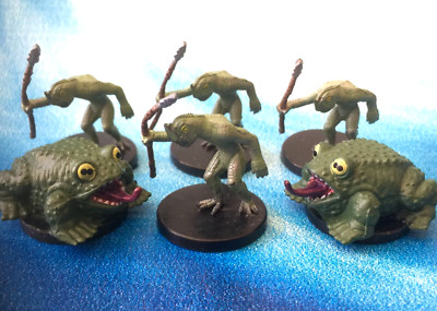Crazed Kuo-Toa Giant Frog Swamp Encounter Dungeons & Dragons Miniatures ...