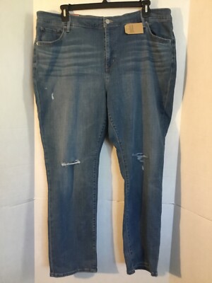 Levi’s 724 HYPERSOFT High Rise Jeans Slim Straight Leg Stretch 22W ...
