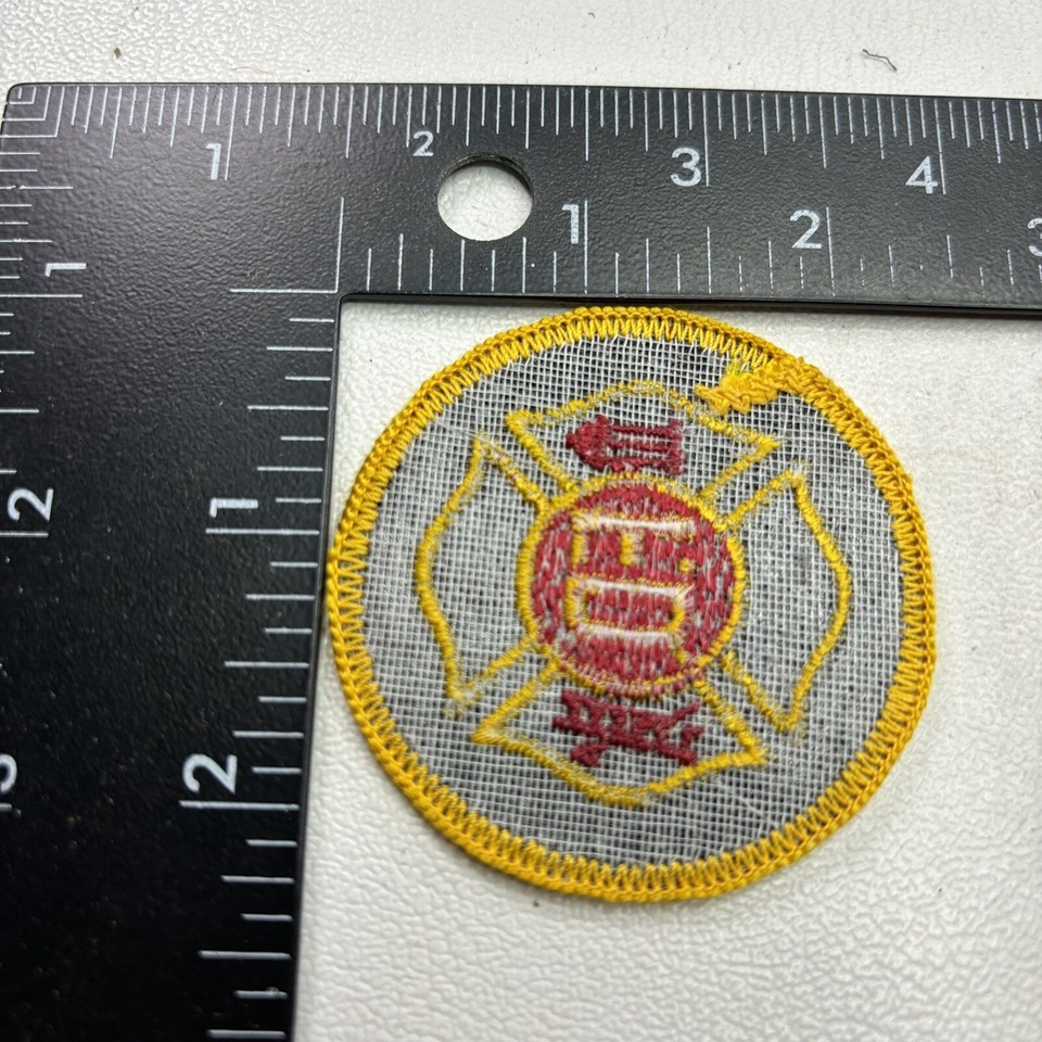 Round Generic Fire Department Patch 38TS | eBay