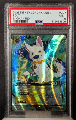 112461526 Bolt 2025 Disney Lorcana EN 7 207 Enchanted PSA 9 | eBay
