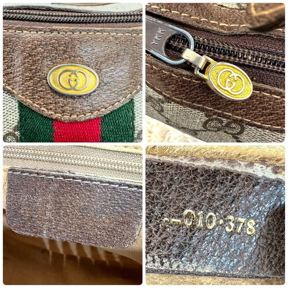 GUCCI Shoulder Bag Sherry Supreme GG Pattern Unisex Excellent Condition ...