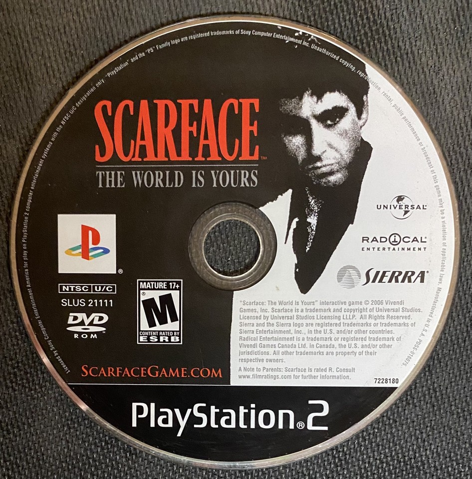 Scarface PS2 Disc Only TESTED Authentic Play Station 2 | eBay