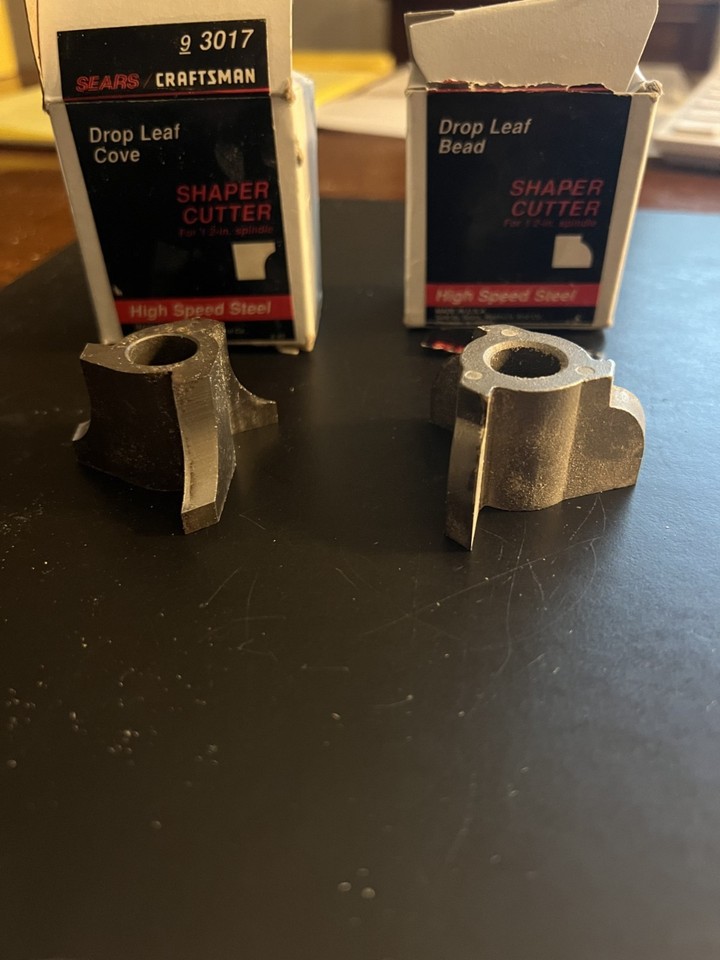 Sears Craftsman 9-3017 & 3022 Drop Leaf Cove/Bead Molding Shaper 1/2-in ...