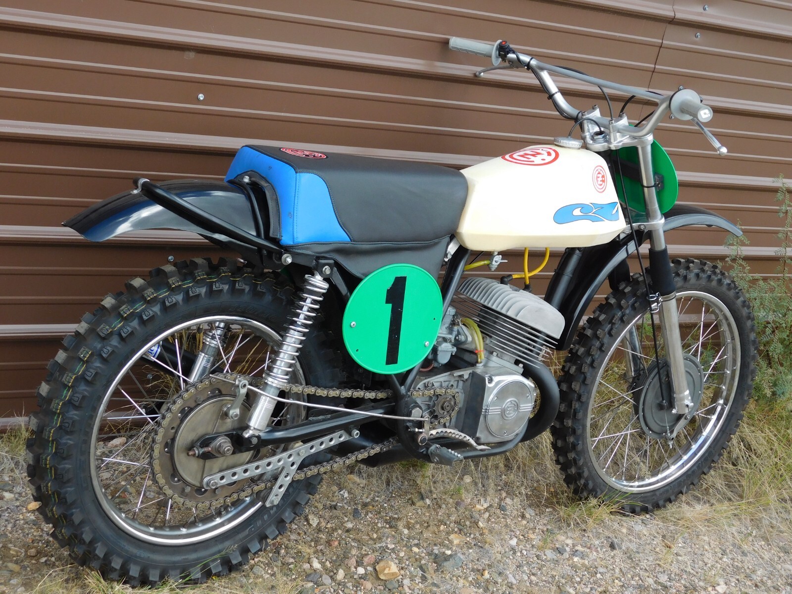 '72 CZ 250 Polished Vintage MX MotoCross RACER Includes Original TANK ...