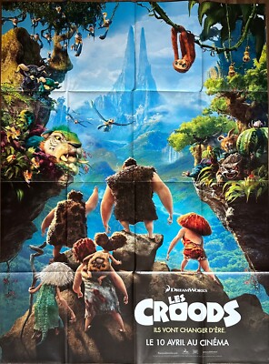 Affiche Cinéma LES CROODS 120x160cm Poster / Chris Sanders / Kirk ...