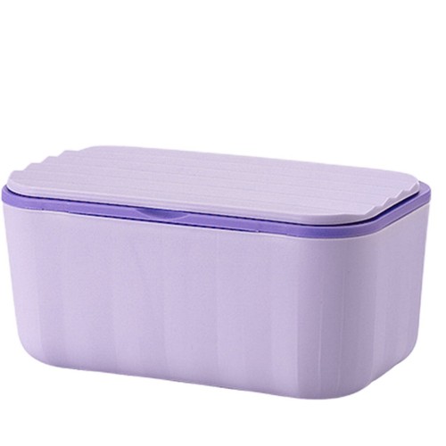 1PK Purple Tissue Box Wet Wipes Dispenser Paper Storage Case With Lid ...
