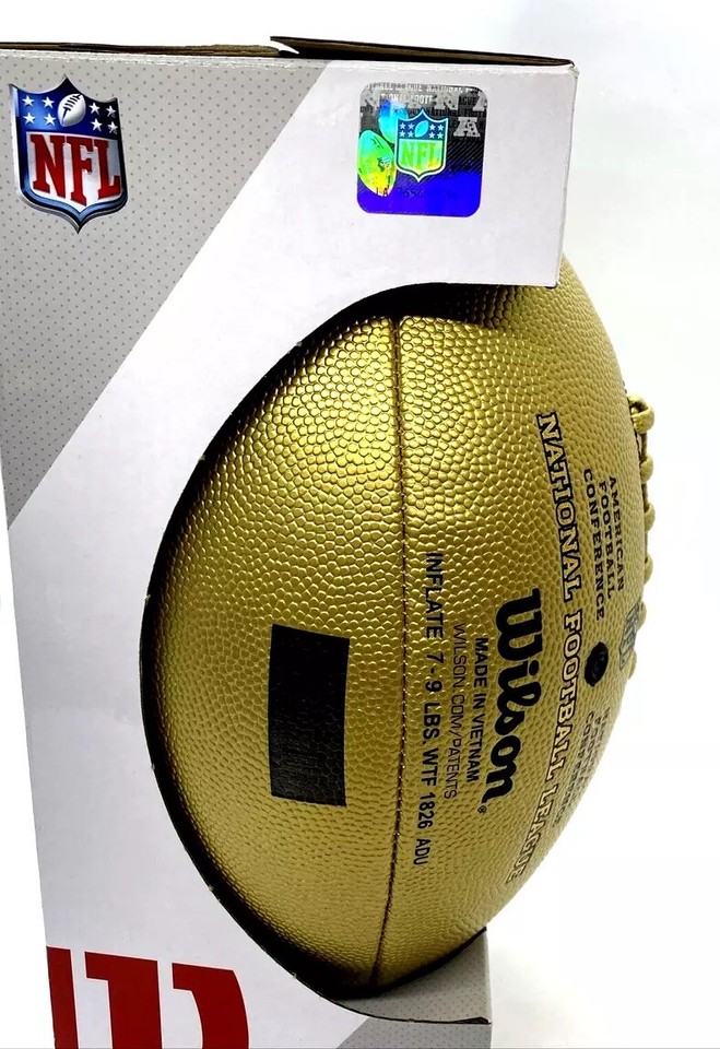 WILSON duke NFL metallic LTD ED american football [gold] | eBay