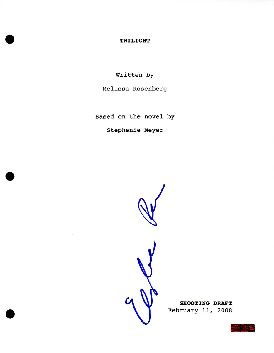 Twilight Movie Script