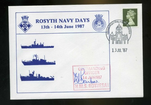 1987 Rosyth Navy Days NAVY Cover Signed C/O HMS Rothesay | eBay