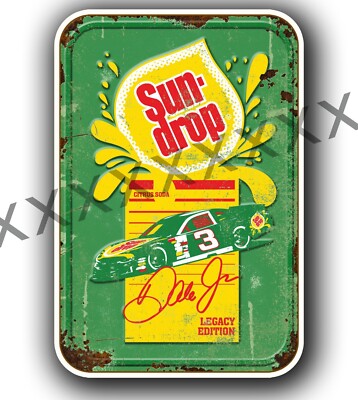 DALE EARNHARDT JR #3 SUNDROP STICKER DECAL NEW!!! NORTH WILKESBORO ...