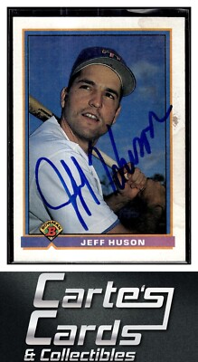 Jeff Huson 1991 Bowman #273 Texas Rangers TTM/IP Signed Autographed | eBay