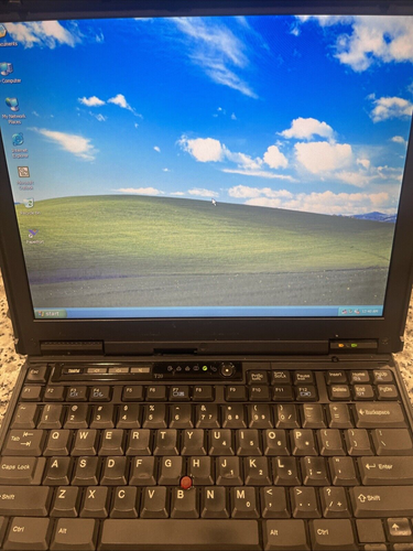 Vintage IBM ThinkPad T20 2647 Intel Pentium III 750MHz 256MB RAM 20GB ...