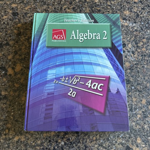 AGS: Algebra 2 Teacher's Edition Textbook American Guidance Service ...