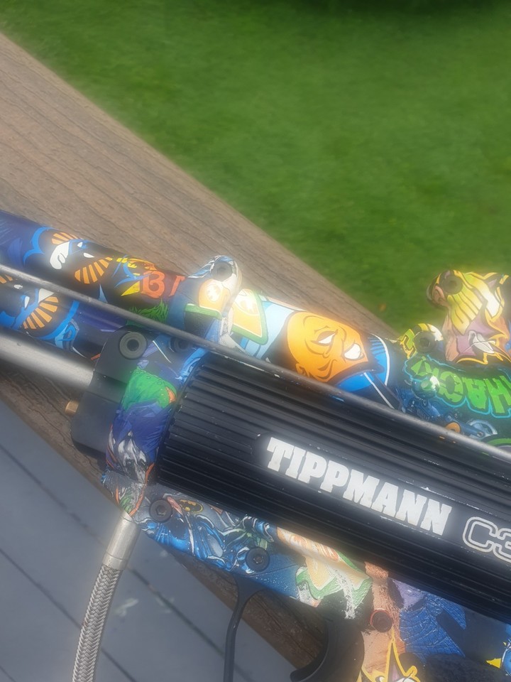 Rare Tippmann C3 BATMAN CUSTOM DIPPING WITH REMOTE LINE,T2W Pump Stock ...