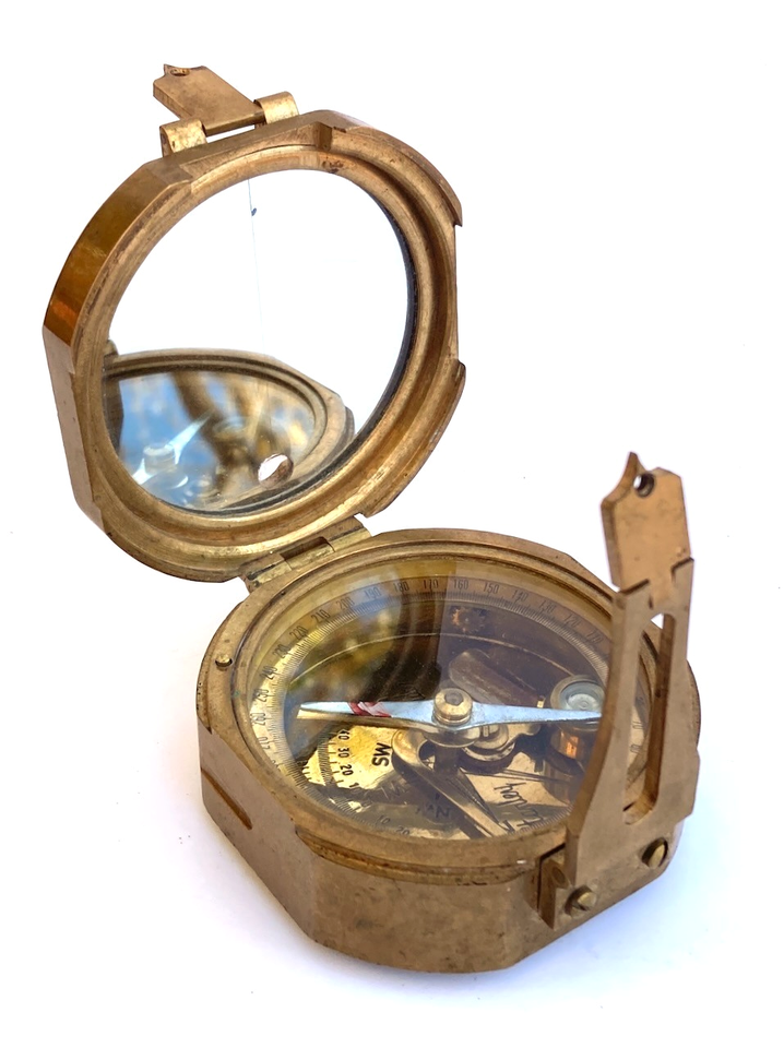Stanley London Natural Sine Nautical Brass Surveying Sighting Survival ...