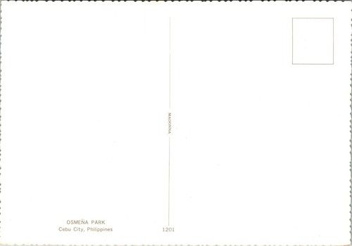 Vintage Postcard Cebu City Philippines Osmena Park Aerial View | eBay