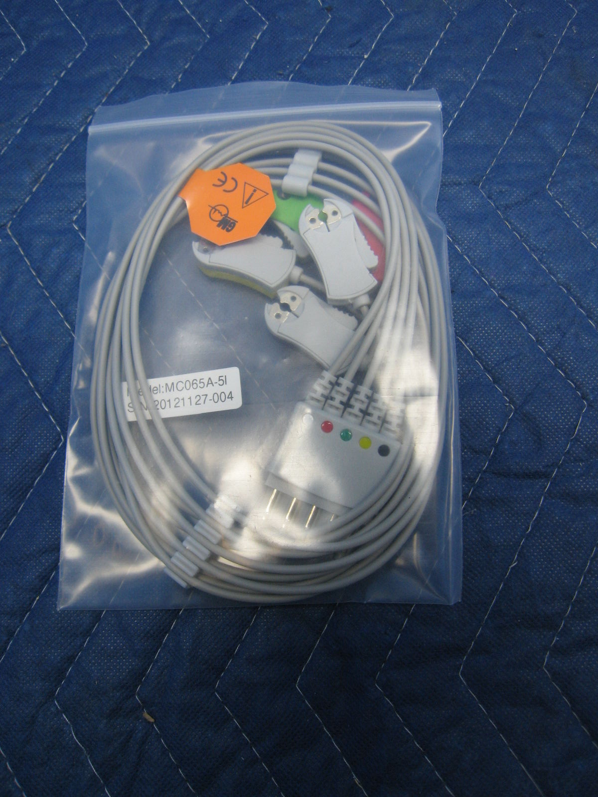 Fits HP Agilent Philips 5 Lead EKG ECG Lead Wires Grabber Type Lead ...