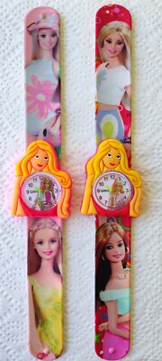 Kids New Slapband Watch Barbie slap band + free extra battery! | eBay ...